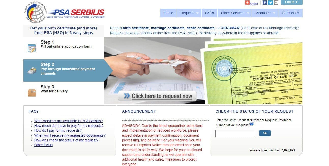 PSA Online Application Guide (PH Statistics Authority) - 2HotTravellers ...